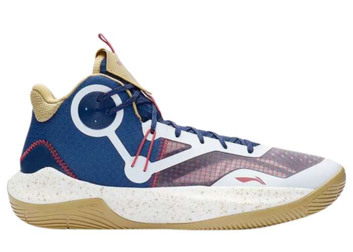 Li-Ning Sonic 9 Team Mid Blue Brown - ABPR017-10 Raffles & Where to Buy