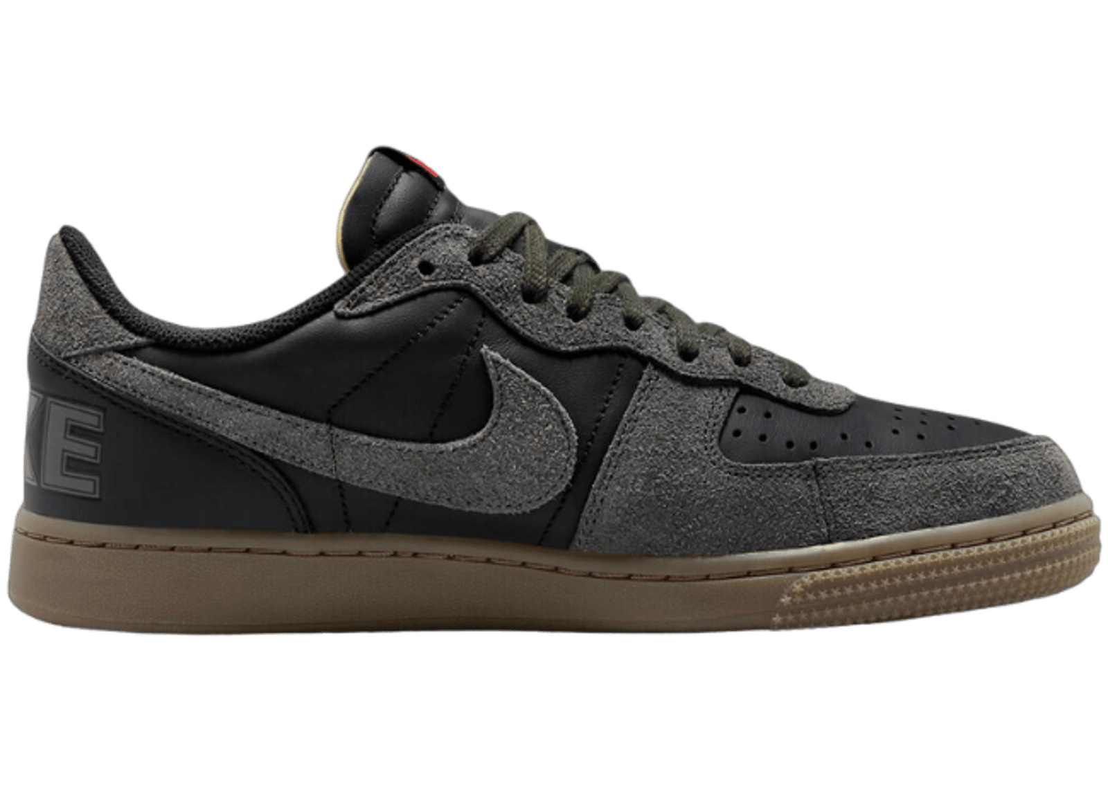 The Nike Terminator Low Menaces in Black and Medium Ash
