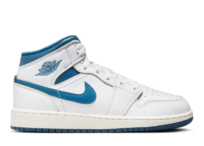 Air Jordan 1 Mid SE Industrial Blue (GS) - FN7432-141