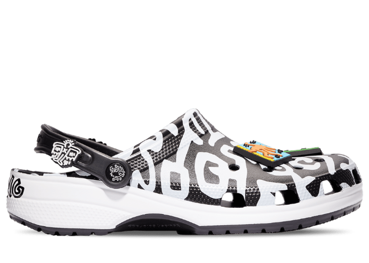 Crocs Classic Clog Keith Haring Black White Raffles & Where to Buy