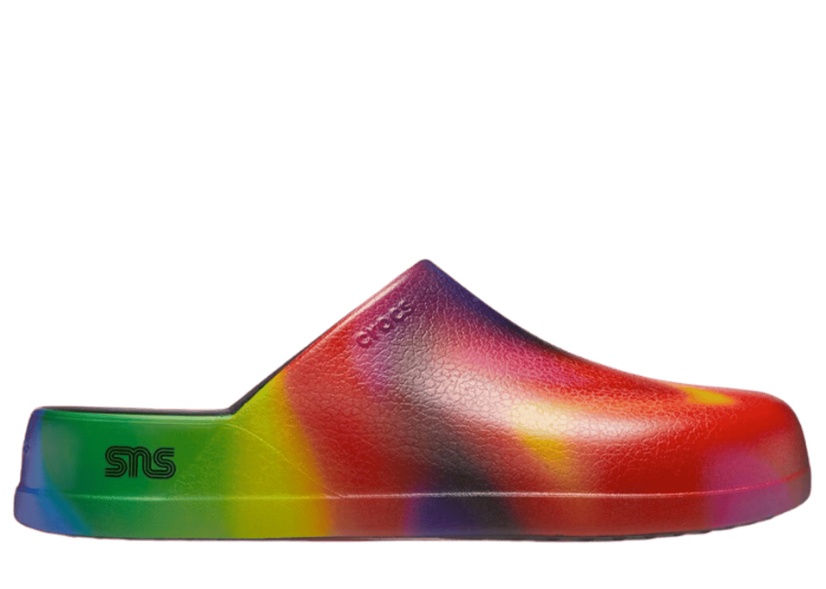 The SNS x Crocs Dylan Clog Rainbow Releases in 2024