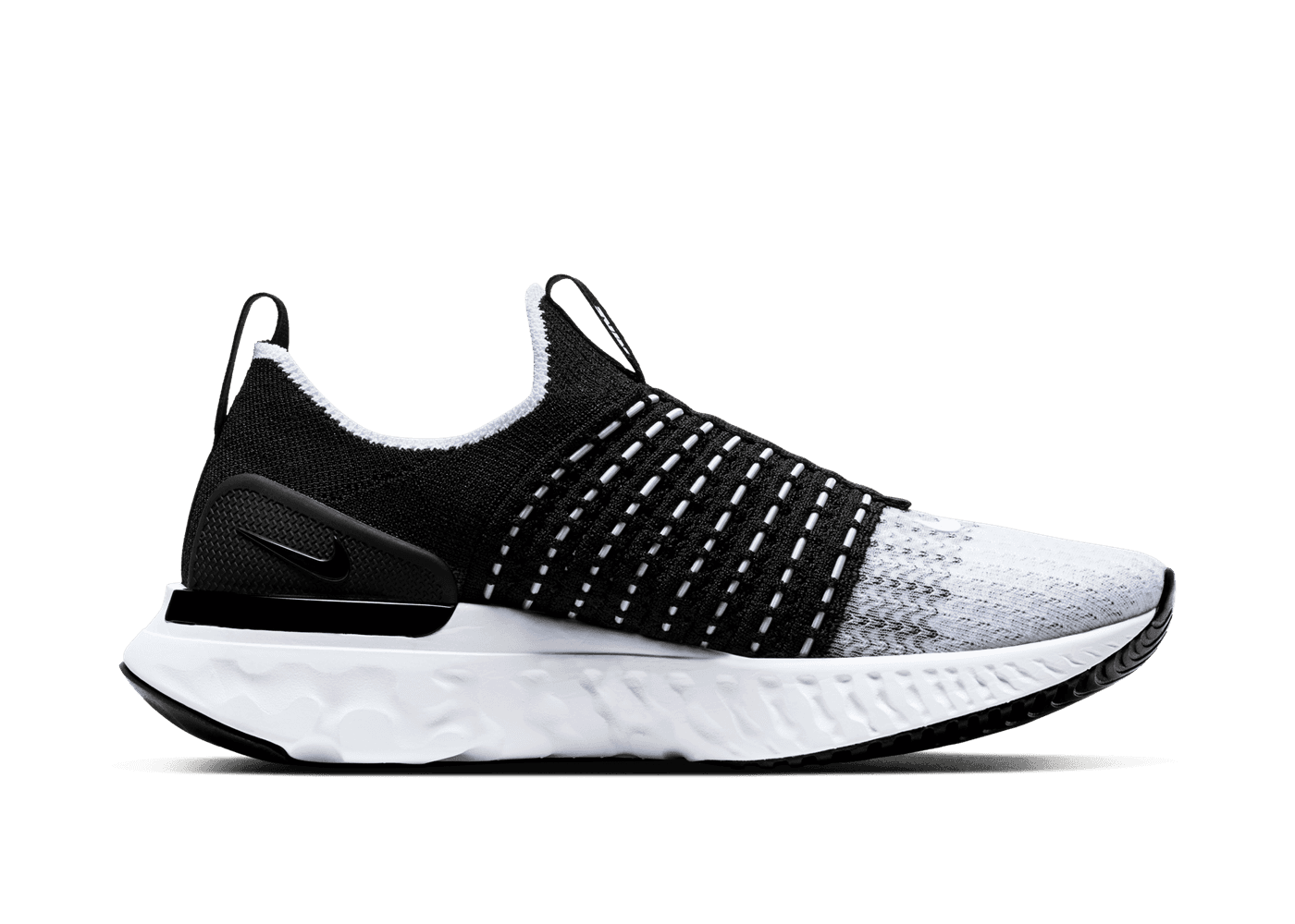 Nike React Phantom Run Flyknit 2 'Black White' (W) - CJ0280-001