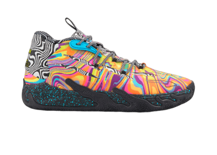PUMA MELO x DEXTER'S LAB MB.03 Basketball in Poison Pink/Fluro Orange ...