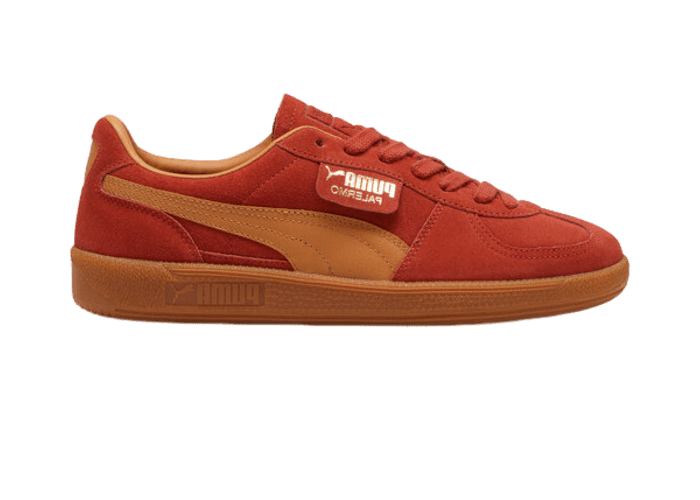 PUMA Palermo Sneakers in Mars Red/Caramel Latte/Gum - 396463-24